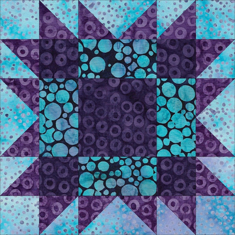 Oregon Bride Quilt Block PDF Pattern Pieced Quilt Block - Etsy