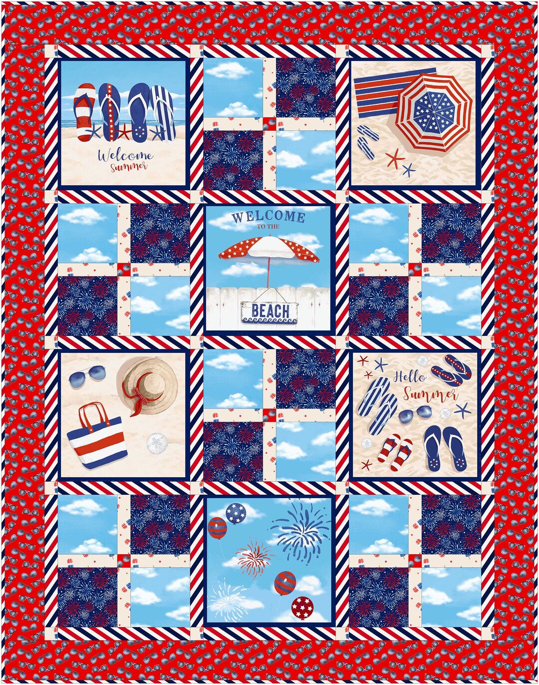 Sweet and Simple Quilt Pattern: Beginner Friendly Big Block Design (PDF ...