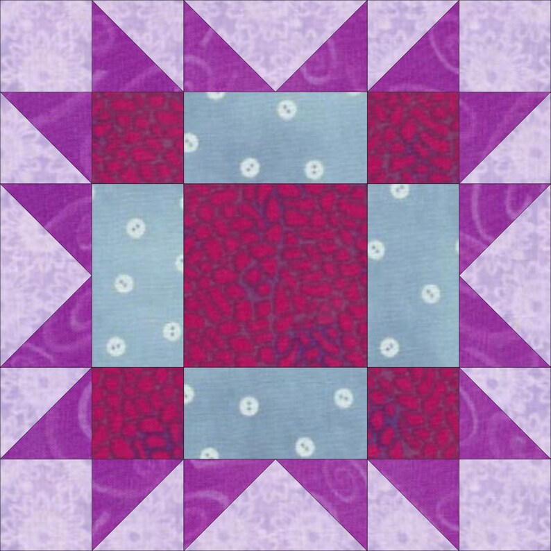 Oregon Bride Quilt Block PDF Pattern Pieced Quilt Block - Etsy