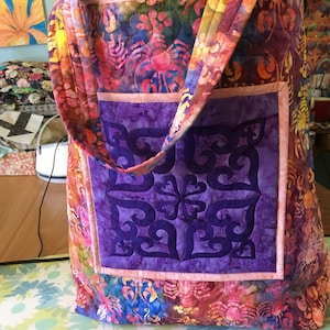 Pacifica Quilted Tote Bag Pattern: Easy Reversible Design (PDF Pattern ...