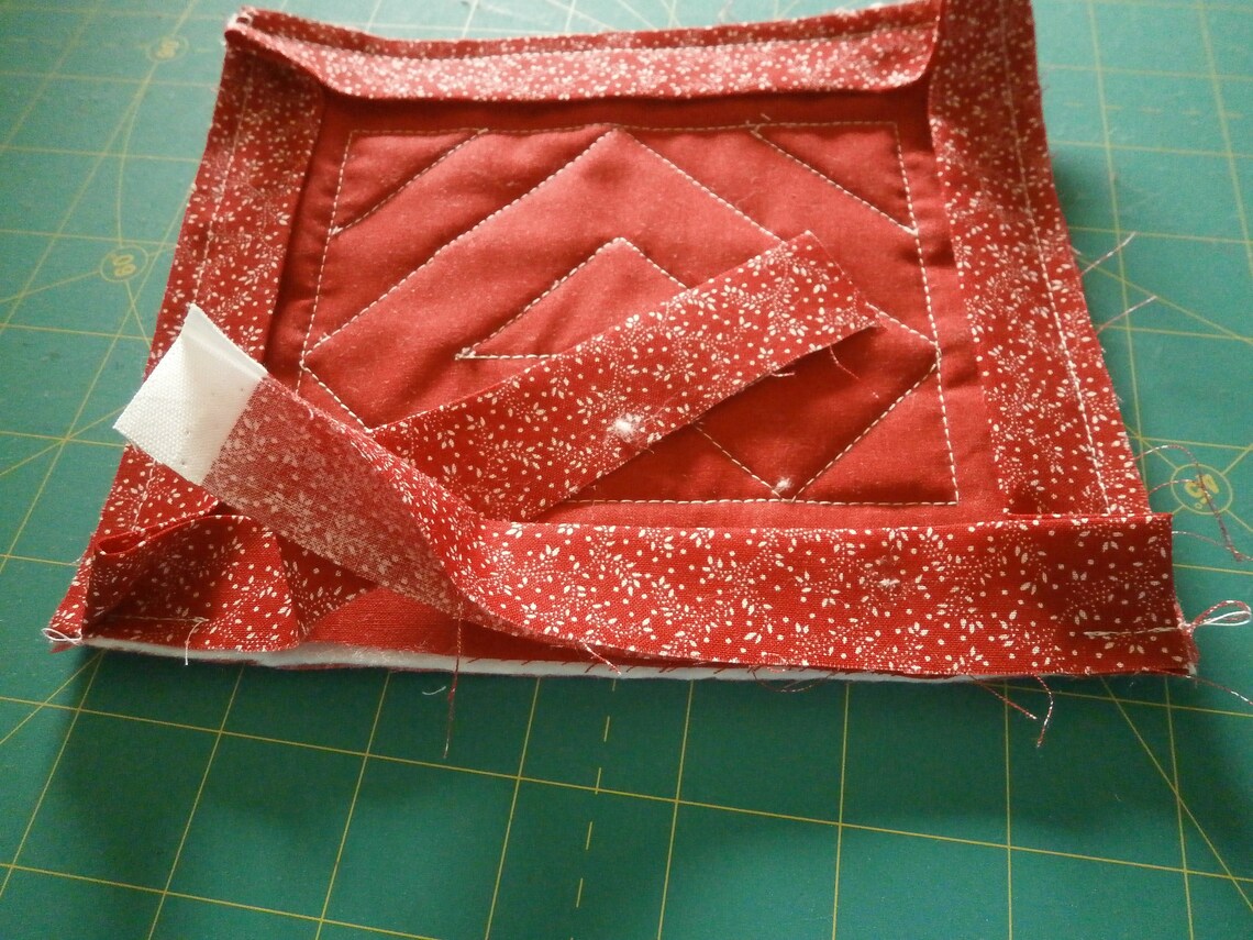 Quilted Heart Mug Rug PDF Pattern Great Gift Idea Instand | Etsy