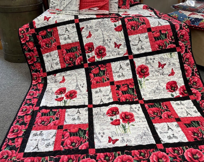 Quick and Easy Lap Quilt, Layer Cake and Beginner Friendly - Printed ...