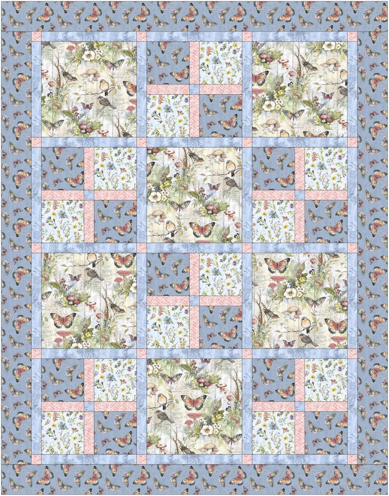 Sweet and Simple Quilt Pattern, 10 Inch Squares, Beginner Friendly (PDF ...