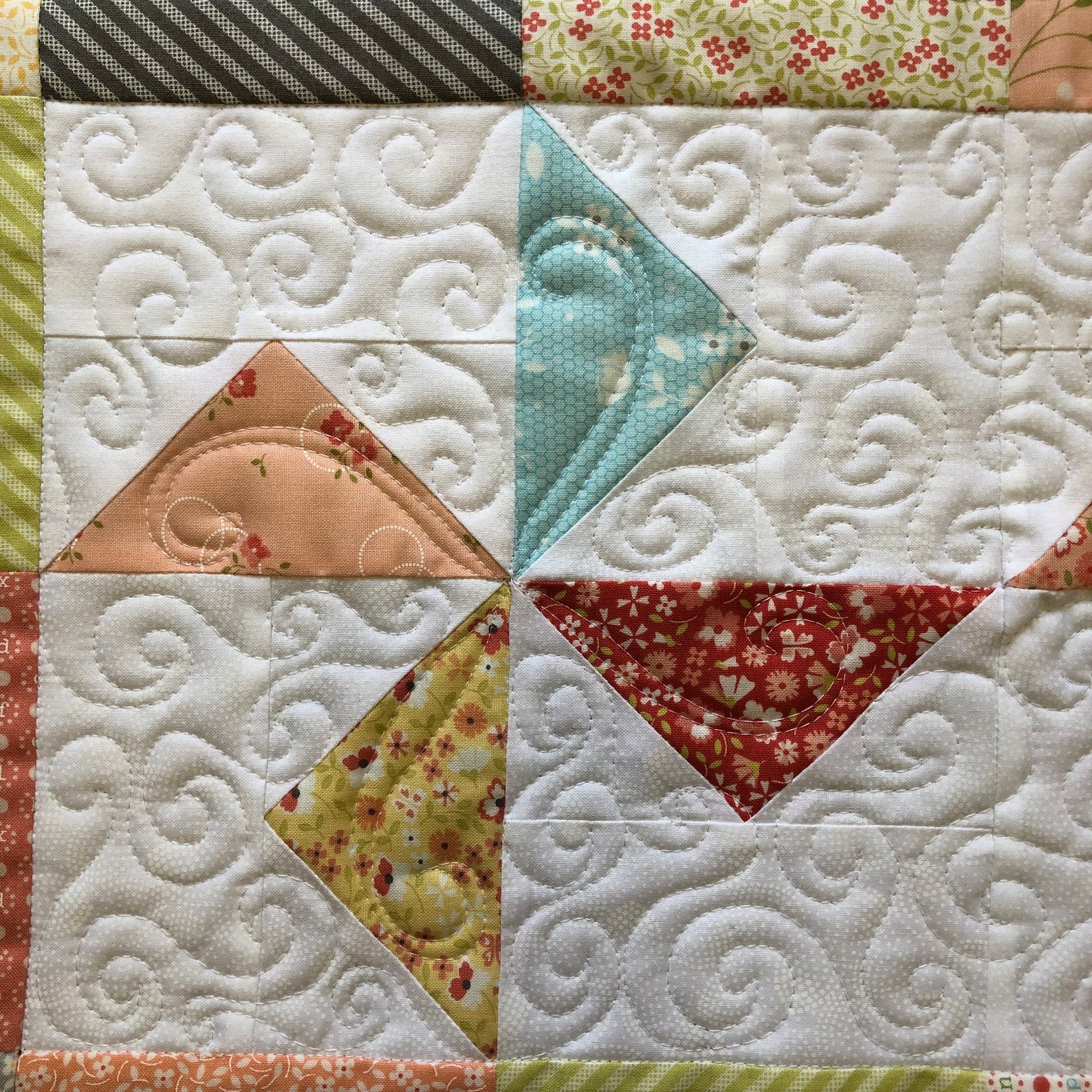 Printed Windmills Charm Square Table Runner Quilt Pattern - Etsy