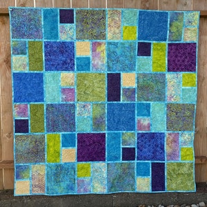 Fast Lane PDF Quilt Pattern for Quick and Easy Lap Quilt, Use Layer ...