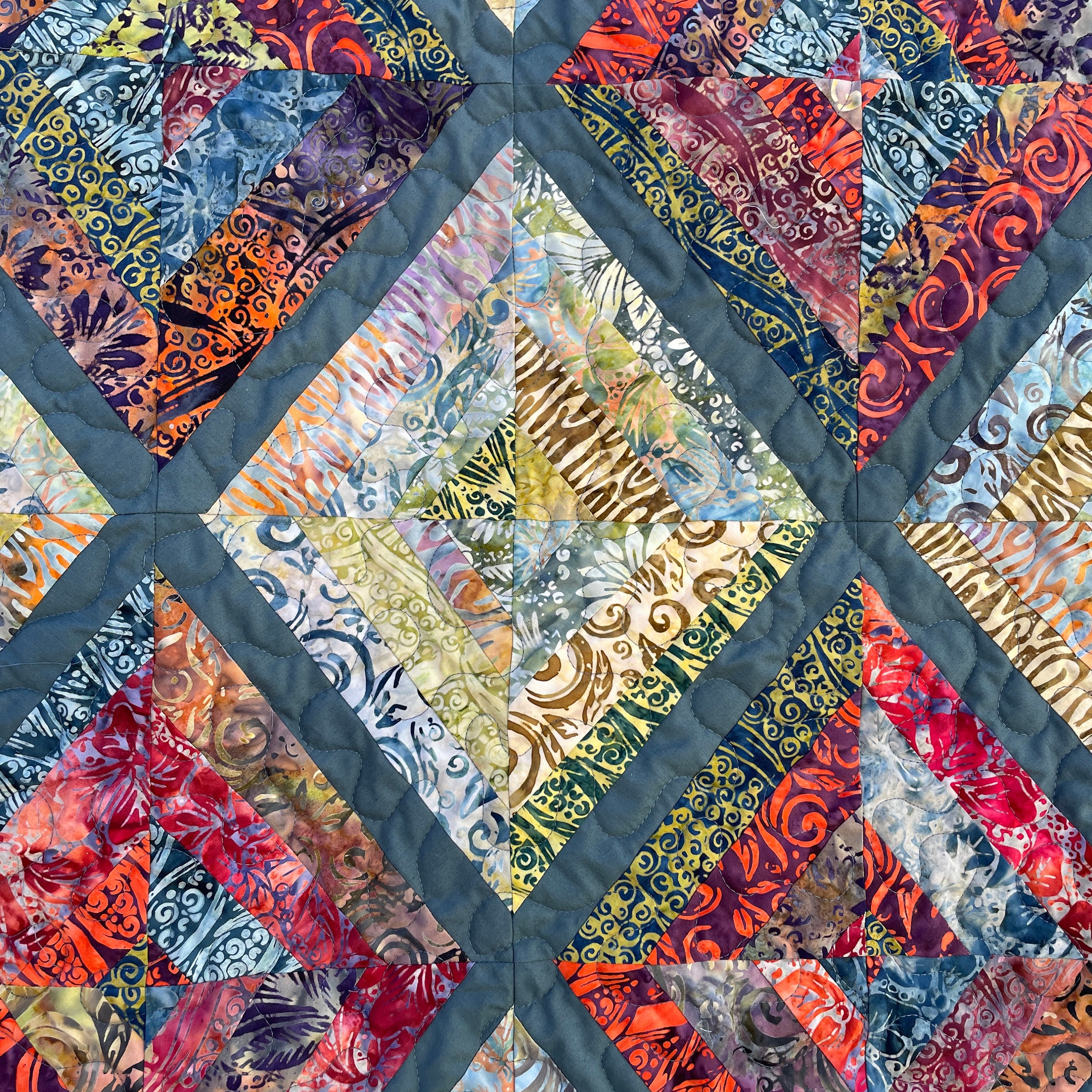 Deluxe Diamonds PDF Pattern for String Quilt, Multiple Sizes, Scrap ...