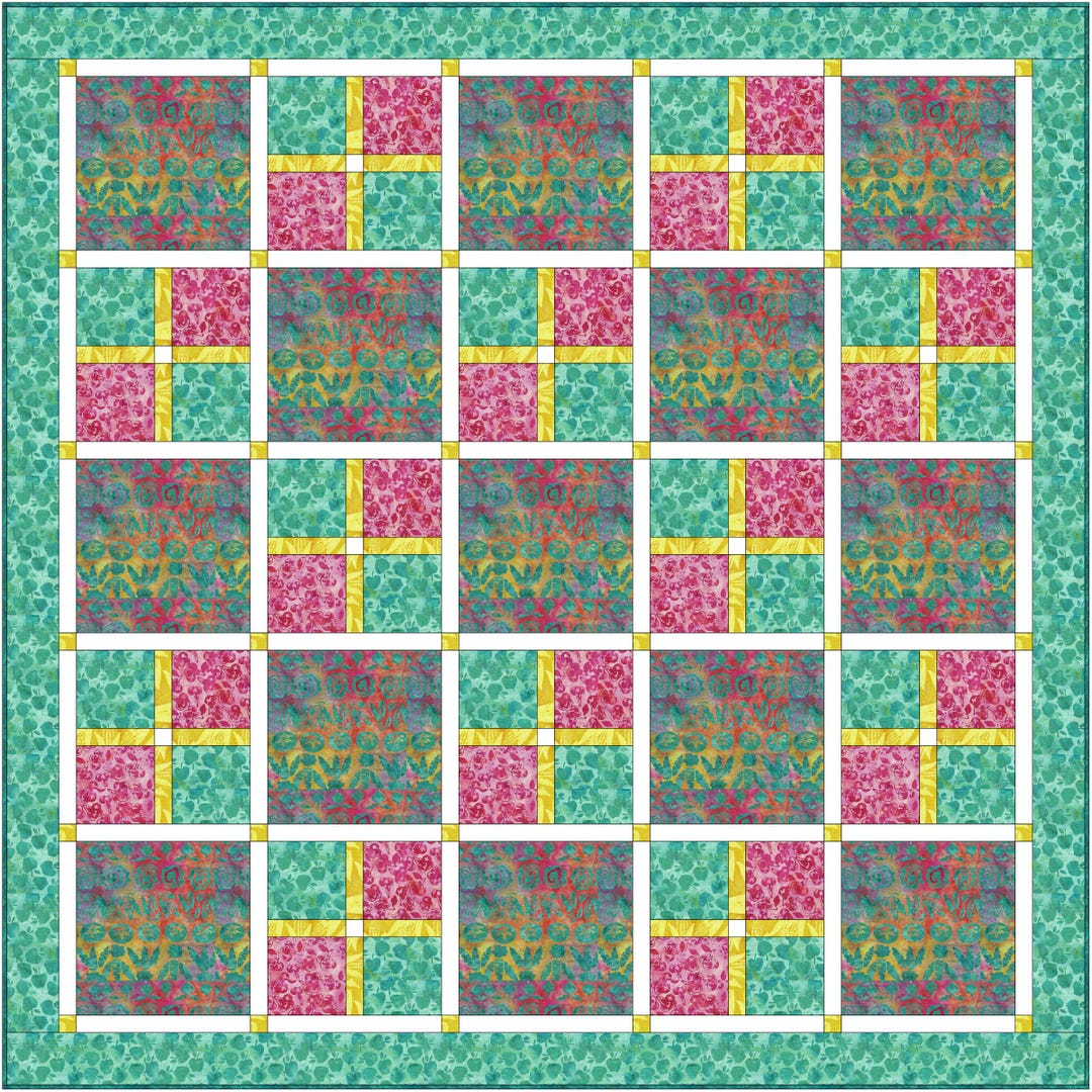 Printed Pattern Sweet and Simple With Garden Delights for Island Batik ...