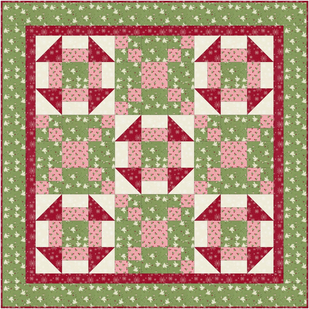 Happy Dance PDF Quilt Pattern for Fast Small Lap Quilt, Beginner ...