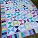 Scrappy Quilt PDF Pattern in Lap or Twin Size, Keeping Time Featuring ...