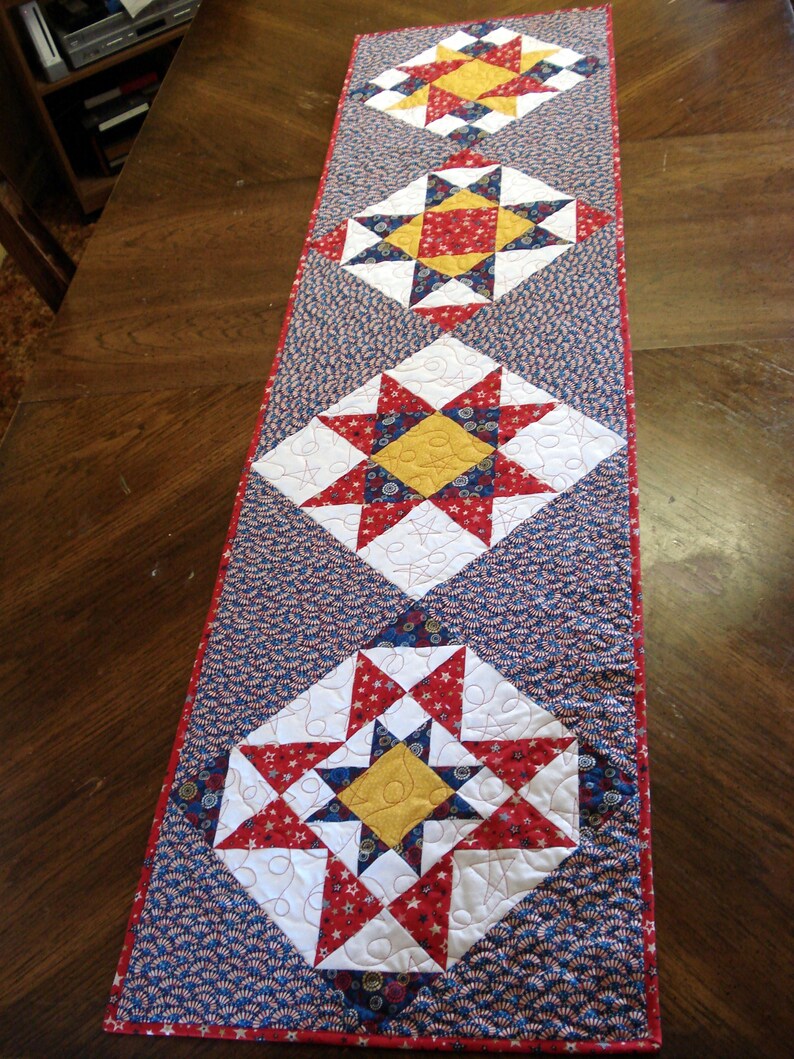 Summer Stars PDF Pattern for Table Runner Wall Hanging or - Etsy