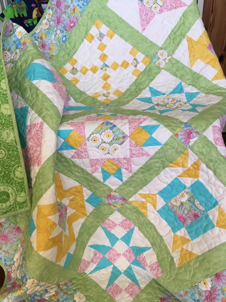Easy Sampler Quilt Pattern Beginner Lessons Learn to Create - Etsy