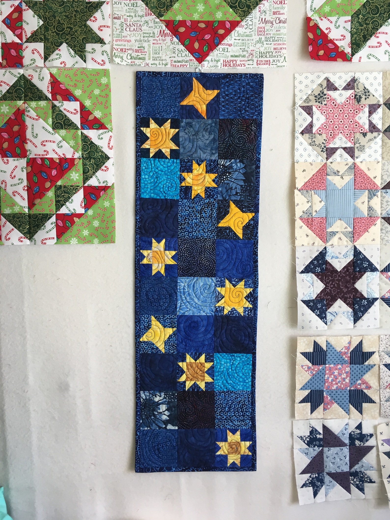 Under the Stars Mini Runner or Wall Hanging PDF Quilt Pattern - Etsy