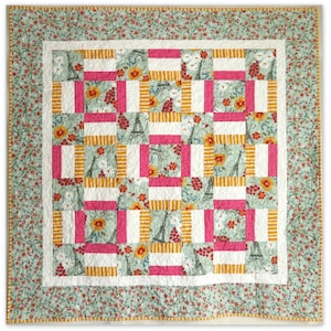 Window Box, Beginner PDF Quilt Pattern, Strip Pieced Quilt, Quick ...