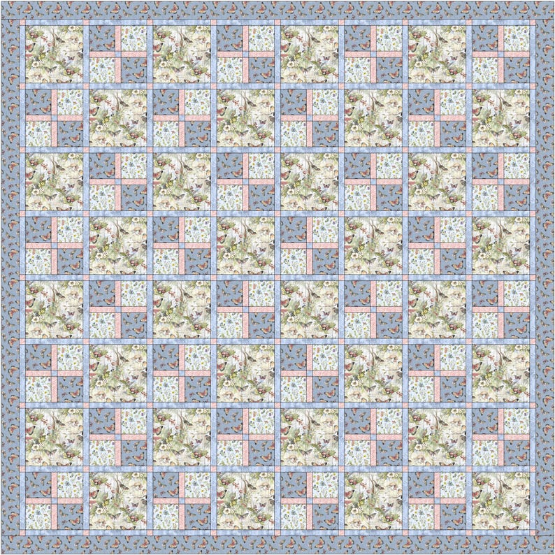 Sweet and Simple Quilt Pattern, 10 Inch Squares, Beginner Friendly (PDF ...