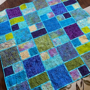 Fast Lane PDF Quilt Pattern for Quick and Easy Lap Quilt, Use Layer ...