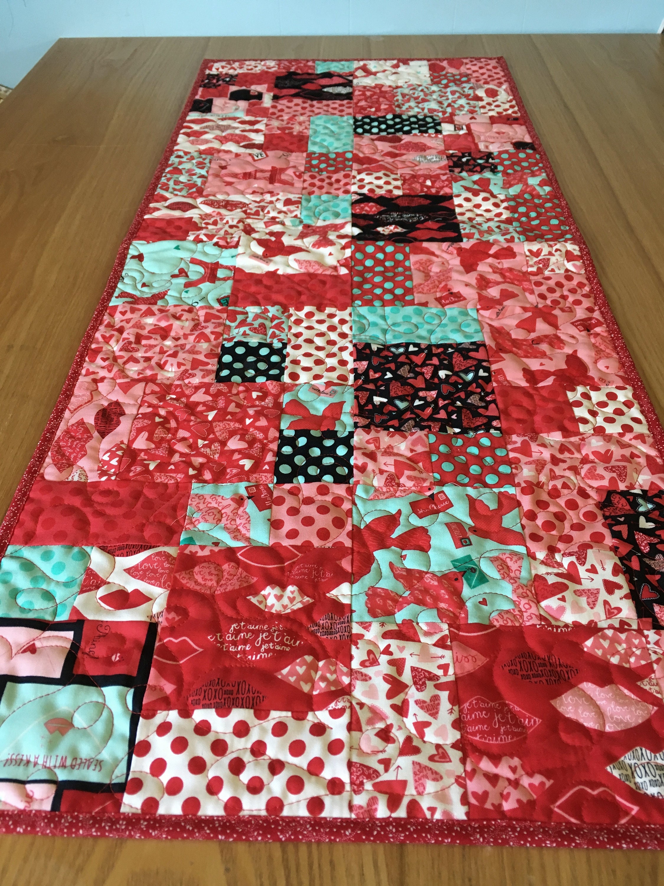 PDF Charm Square Table Runner or Table Topper Quilt Pattern - Etsy ...