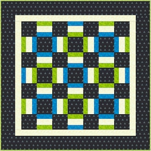 Window Box, Beginner PDF Quilt Pattern, Strip Pieced Quilt, Quick ...