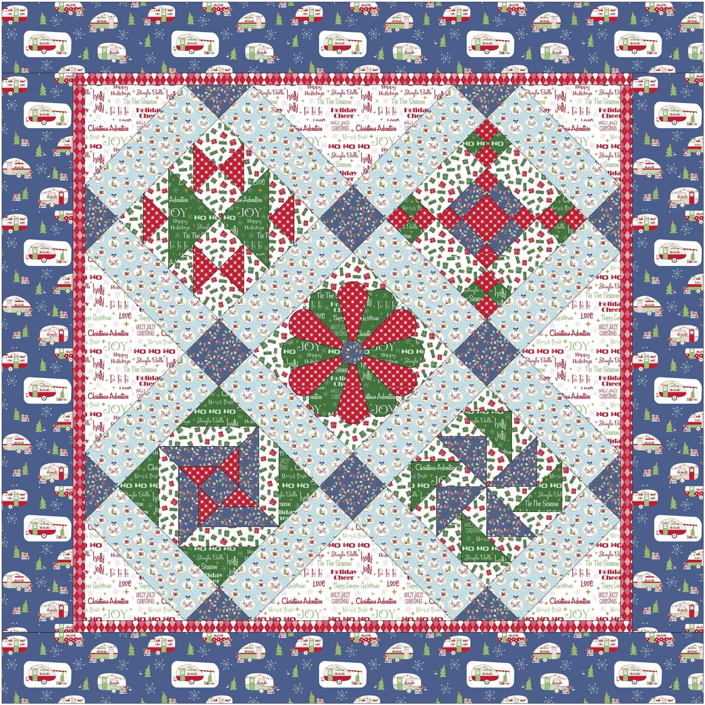 Classic Christmas Sampler PDF Quilt Pattern Beginner Friendly - Etsy