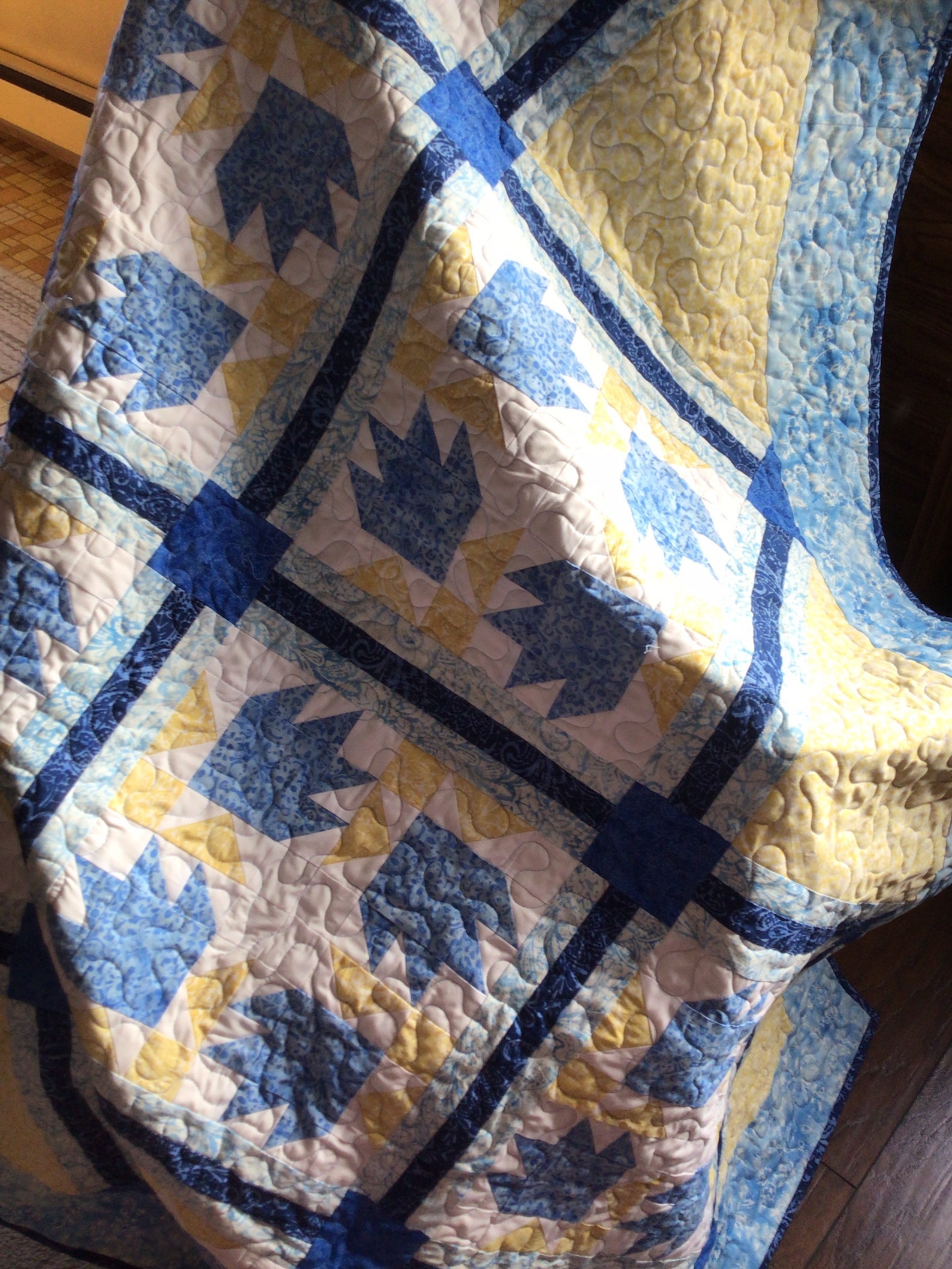 Swirling Thistle PDF Quilt Pattern Measures 51 X 72 - Etsy