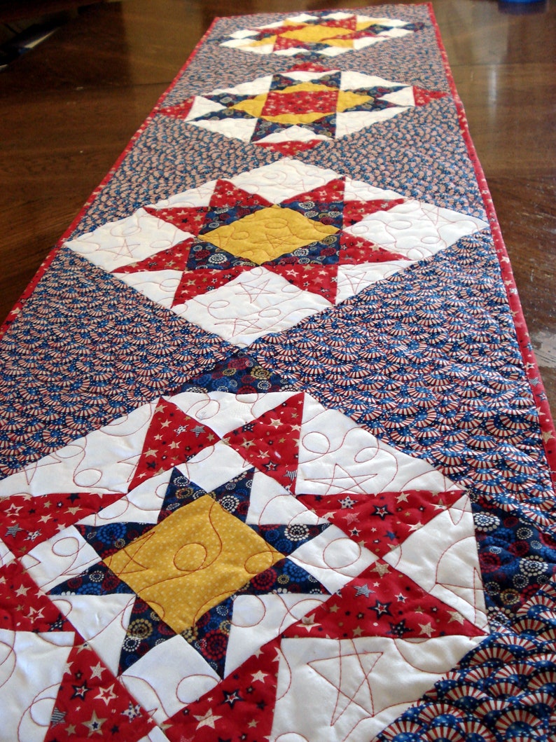 Summer Stars PDF Pattern for Table Runner Wall Hanging or - Etsy