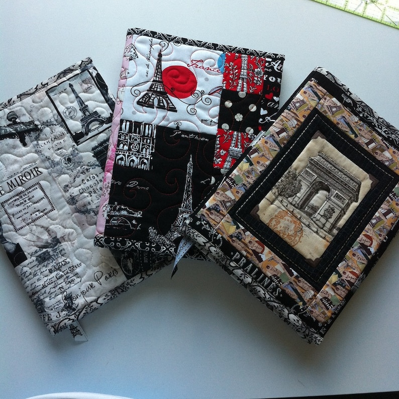 Quilted Composition Notebook Cover Pattern: Fabric Journal - Etsy