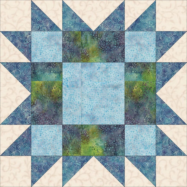 Oregon Bride Quilt Block PDF Pattern Pieced Quilt Block - Etsy