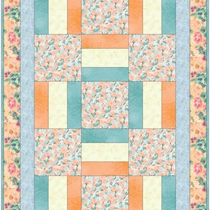 Window Box, Beginner PDF Quilt Pattern, Strip Pieced Quilt, Quick ...