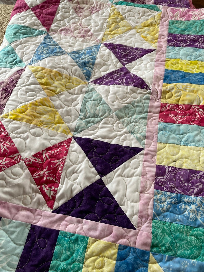 Scrappy Quilt PDF Pattern in Lap or Twin Size Keeping Time - Etsy