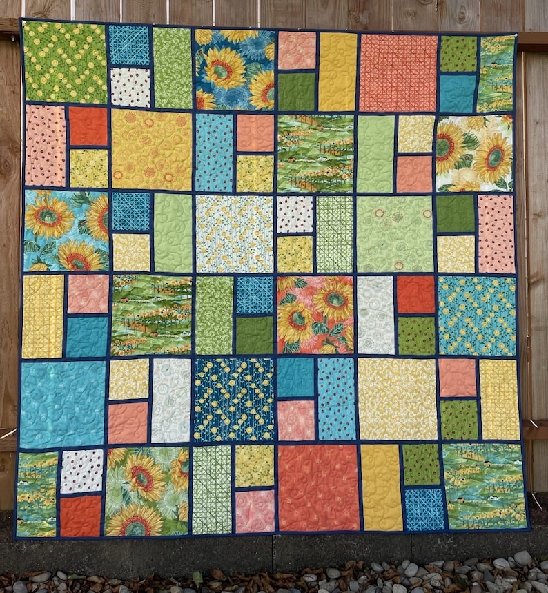 Fast Lane PDF Quilt Pattern for Quick and Easy Lap Quilt, Use Layer ...