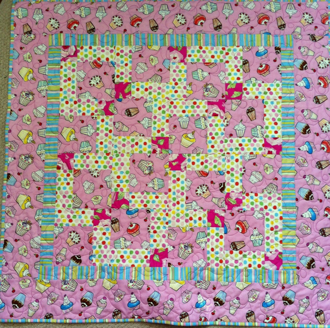 Baby Quilt PDF Pattern, Beginner Friendly Uses Charm Squares, Easy and ...
