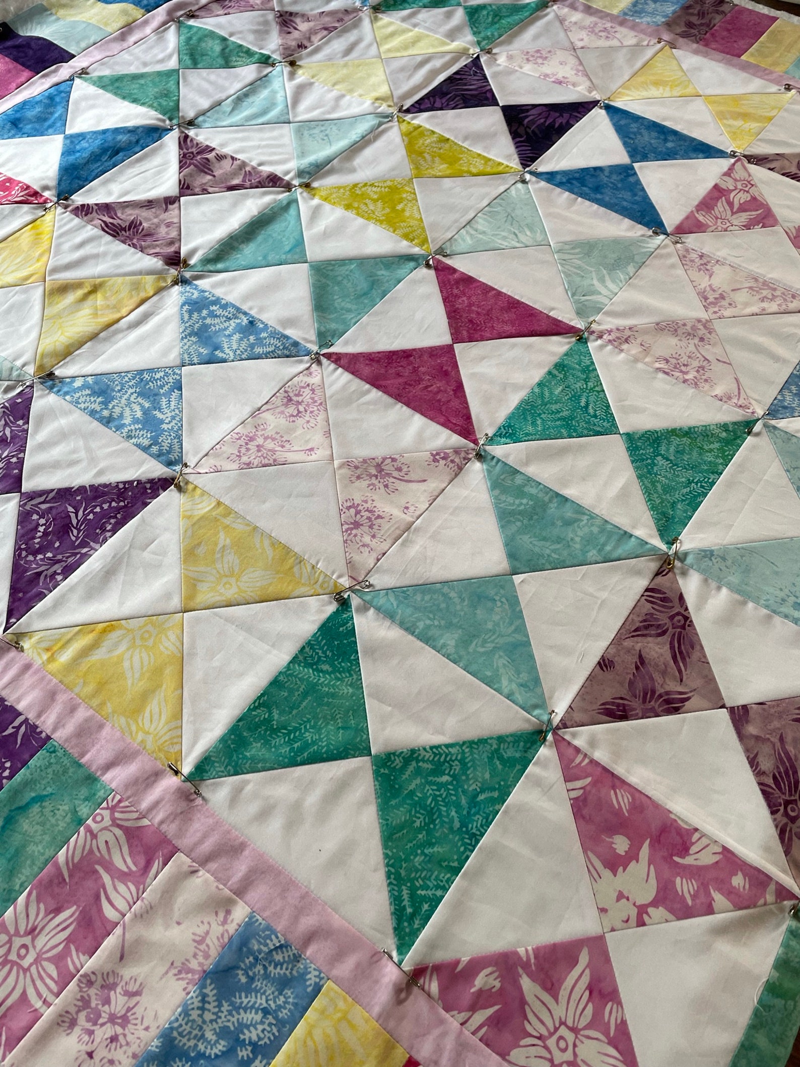 Scrappy Quilt PDF Pattern in Lap or Twin Size Keeping Time - Etsy