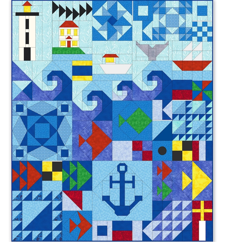 Nautical Quilt Blocks - Etsy