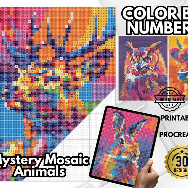 Mosaic Puzzles - Etsy