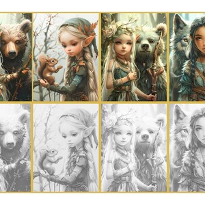 Elf Coloring, Elf Coloring Page, Printable Elf Coloring Pages, Fantasy ...