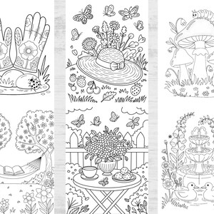 Garden Coloring, Flower Garden Coloring Page, Garden Coloring Sheets ...