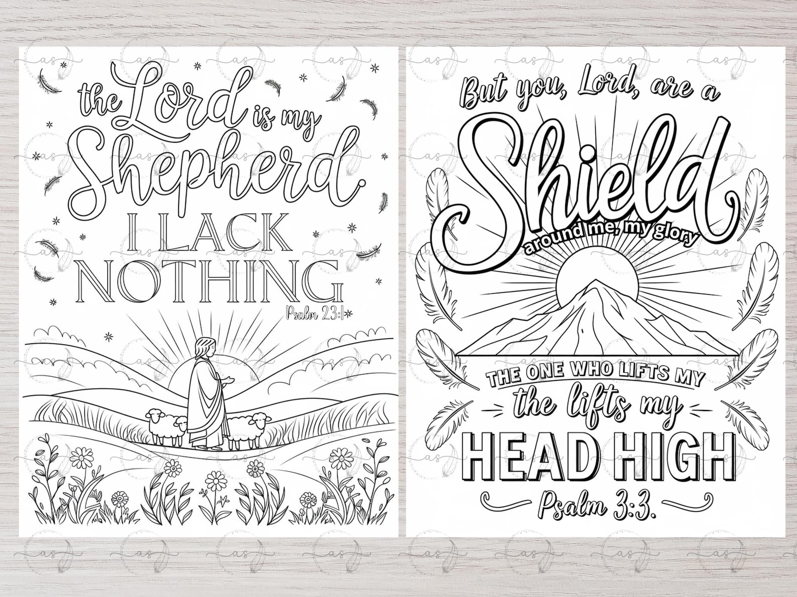 Bible Verse Coloring Pages, Christian Adults and Kids (printable and ...