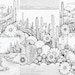 Desert Landscape Coloring Pages – Cactus & Sunset, Zentangle Art ...