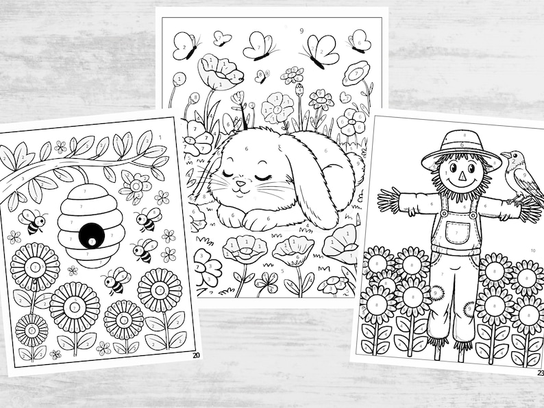 Color by Number, Printable Color by Number, Easy Color by Number ...