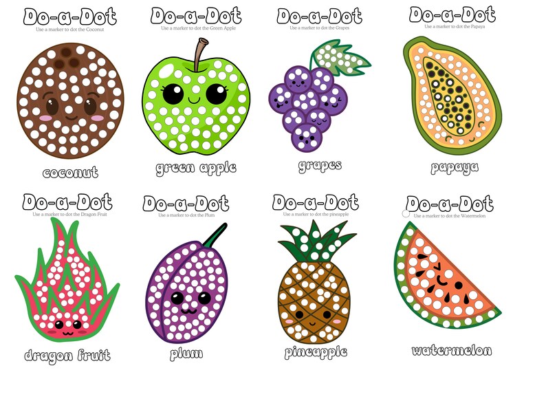 Do a Dot, Dot Marker Pages, Dot Marker Coloring, Do a Dot Coloring, Dot ...