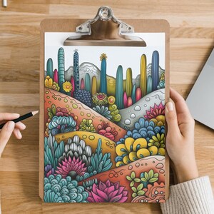 Desert Coloring Pages - Cactus Coloring Sheets, Desert Landscape ...