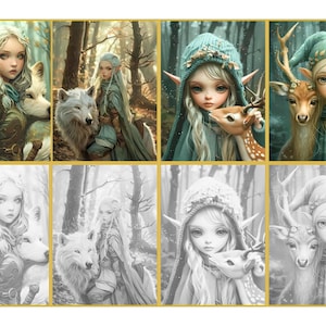 Elf Coloring, Elf Coloring Page, Printable Elf Coloring Pages, Fantasy ...