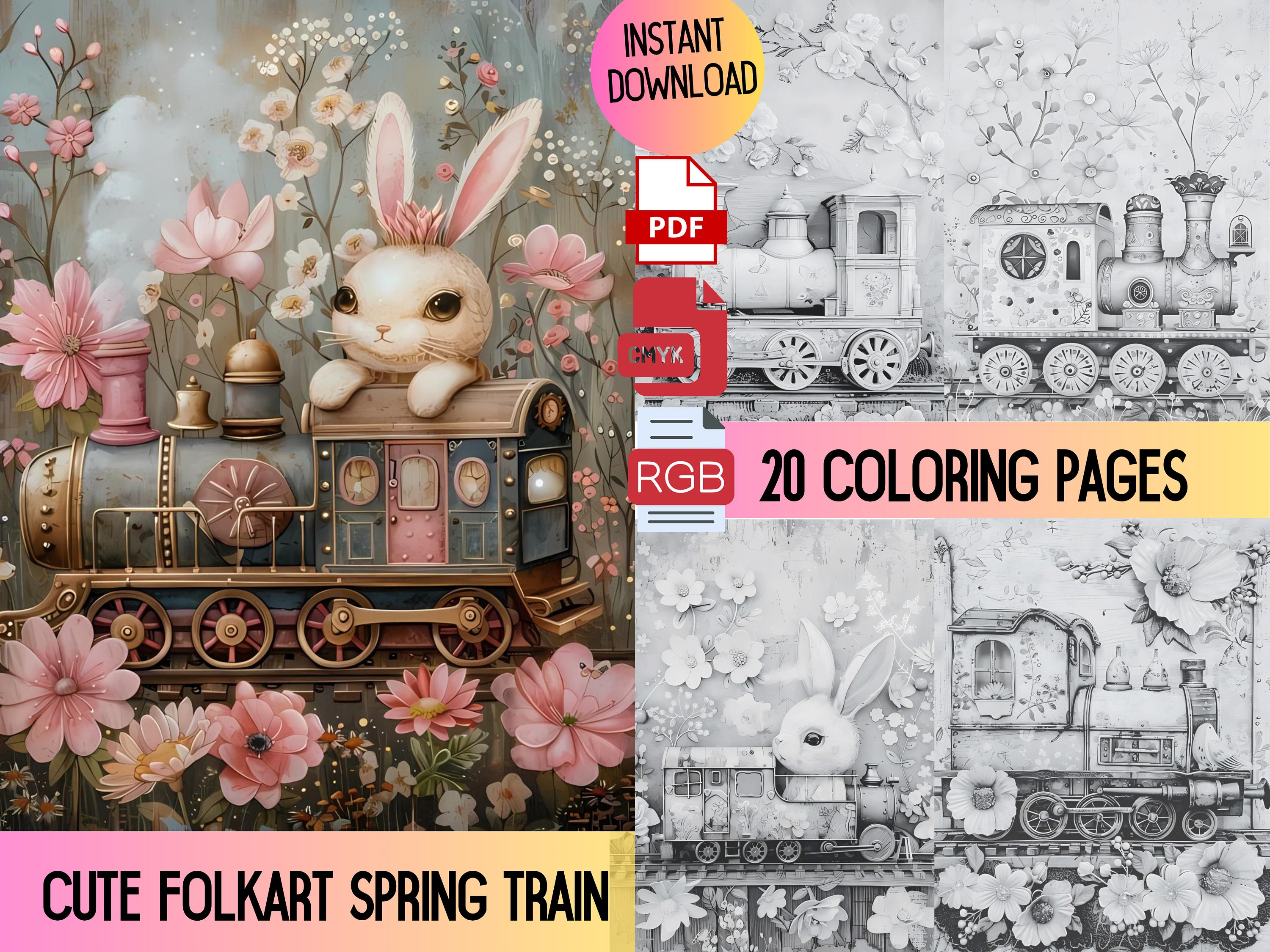 Folk Art Coloring Pages, Folk Floral, Fantasy Coloring, Folk Coloring ...