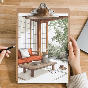 Japanese Coloring, Japanese Interior, Interior Coloring, Japanese ...