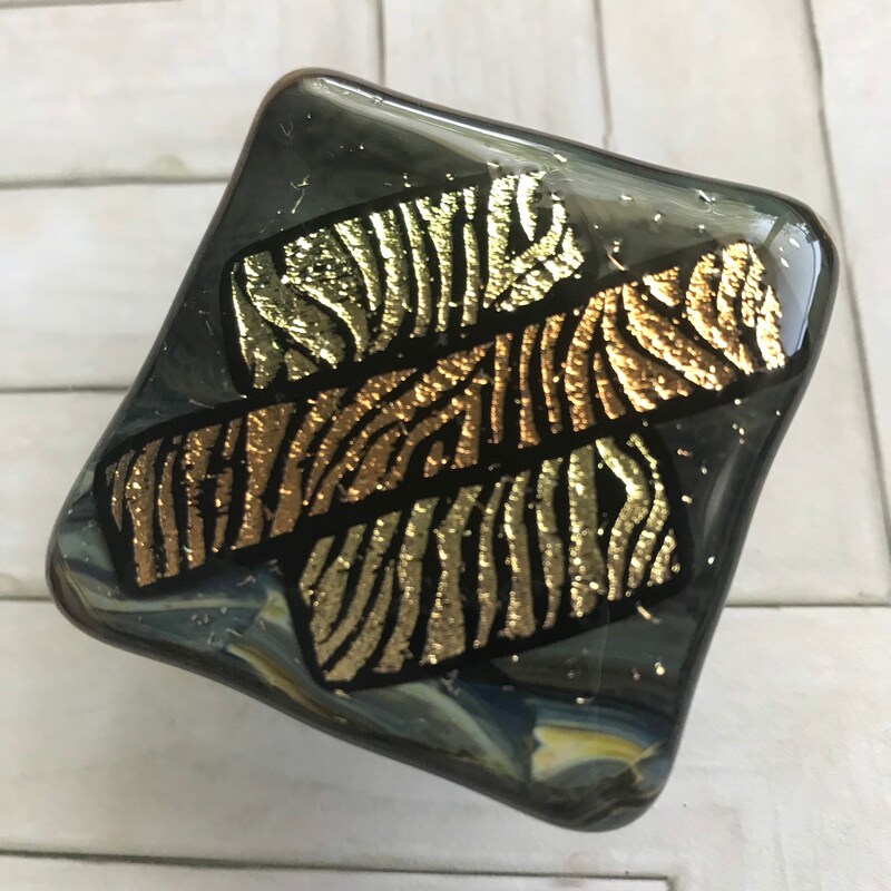 Dichroic Glass Knobs - Etsy