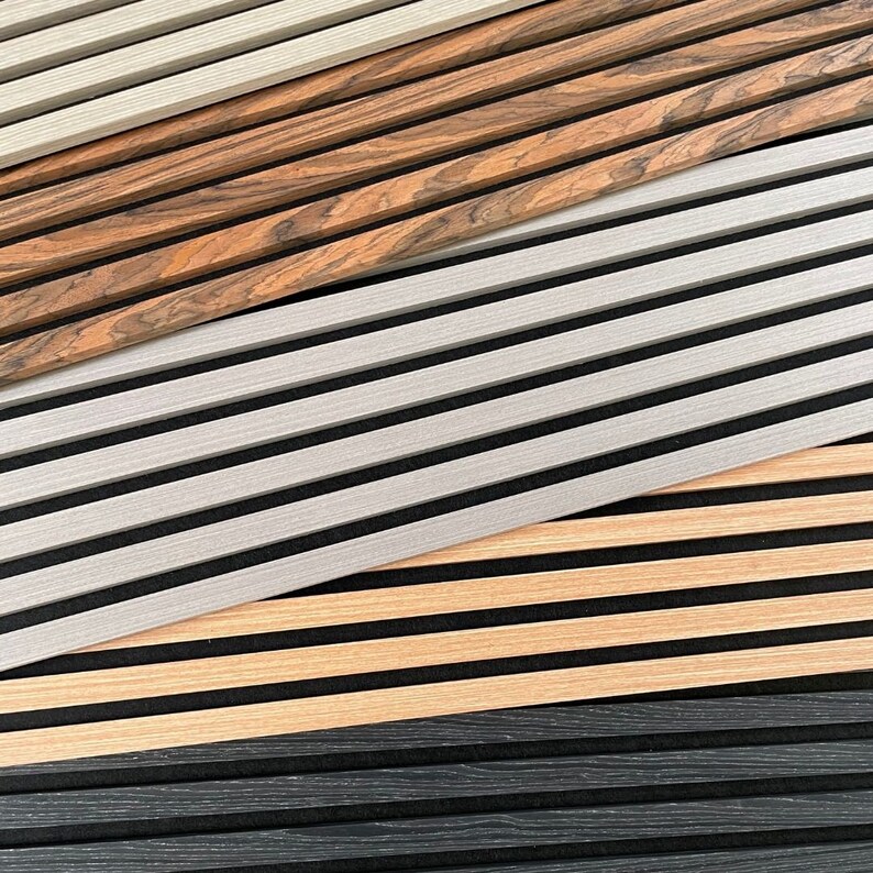 TWO Extra Wide Decorative Wall Panels in Smoked Grey Oak - Easy to ...