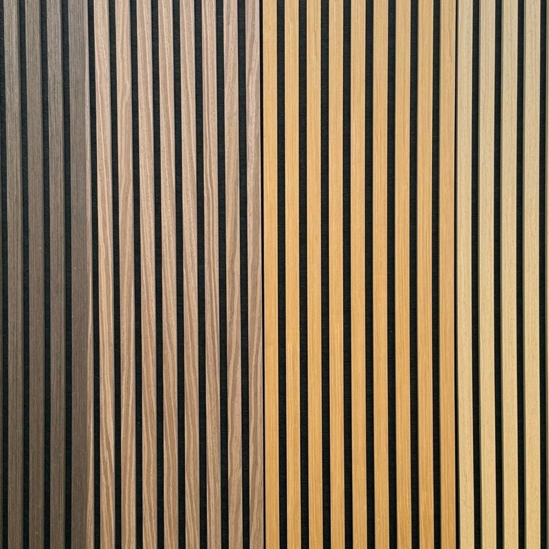 TWO Extra Wide Decorative Wall Panels in Natural Oak Easy to Install ...