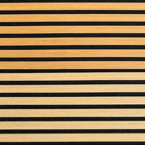 TWO Extra Wide Decorative Wall Panels in Natural Oak - Easy to Install ...