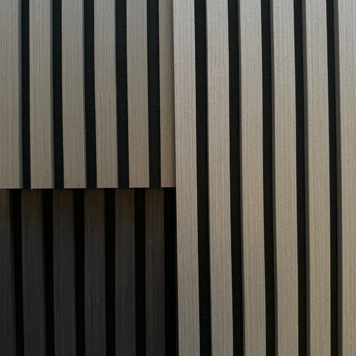 TWO Extra Wide Decorative Wall Panels in Black Onyx Pine - Easy to ...