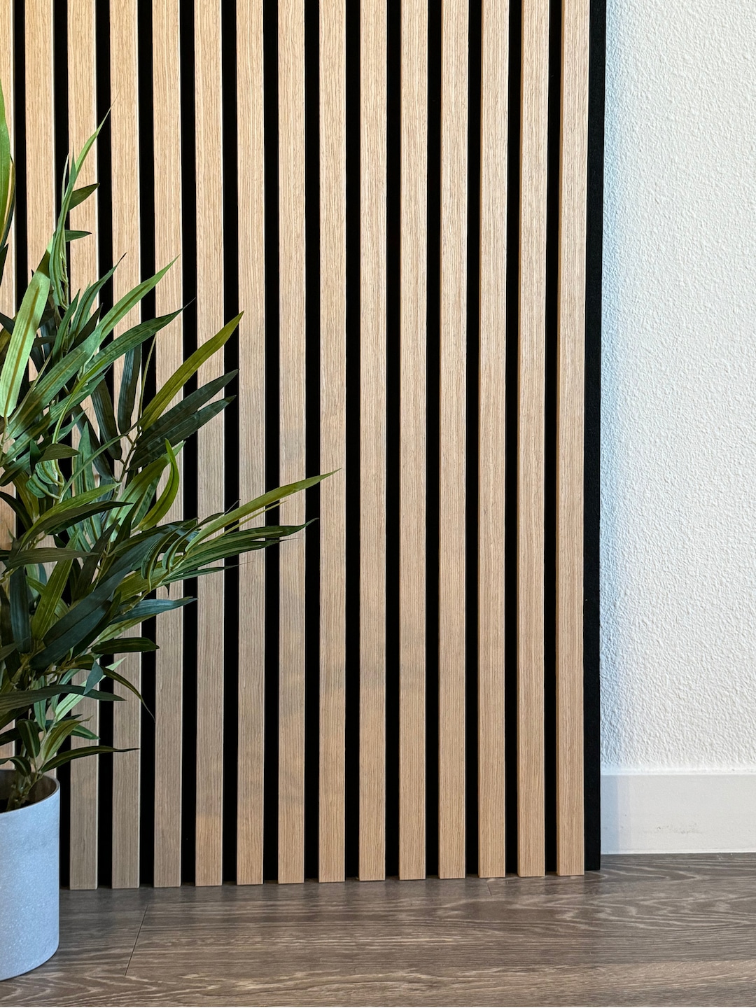 TWO Extra Wide Decorative Wall Panels in Sterling Oak - Easy to Install ...