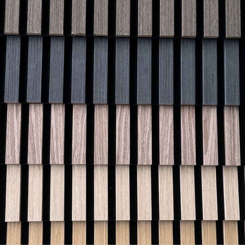 TWO Extra Wide Decorative Wall Panels in Sterling Oak - Easy to Install ...